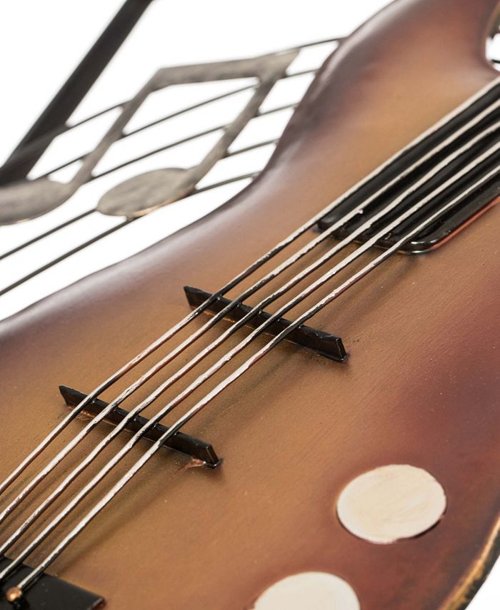 Vintiquewise Hanging Guitar Musical Note Wall Art Decor Sculpture - Macy's