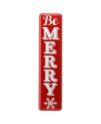National Tree Company 31" Be Merry Holiday Wall Sign - Macy's