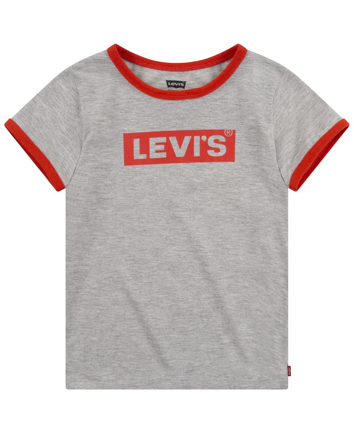 Levi's Toddler Girls Box Tab Ringer T-shirt, Created for Macy's - Macy's