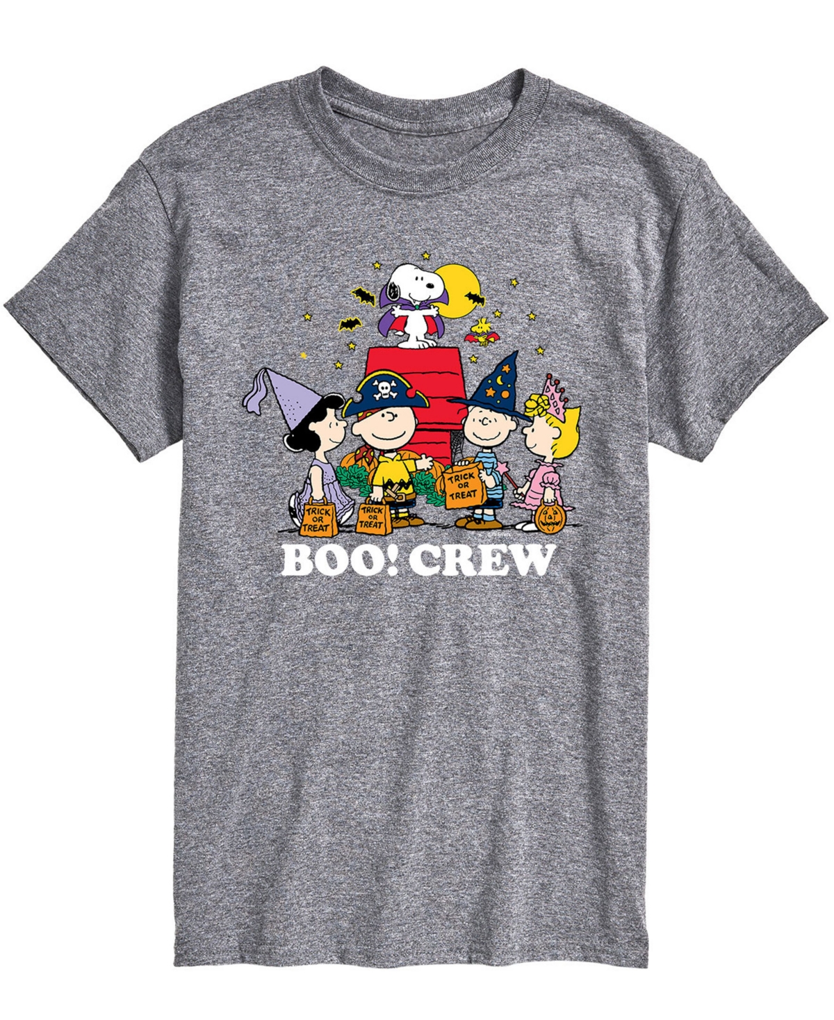 Click here for Airwaves Mens Peanuts Boo Crew T-shirt - Gray prices
