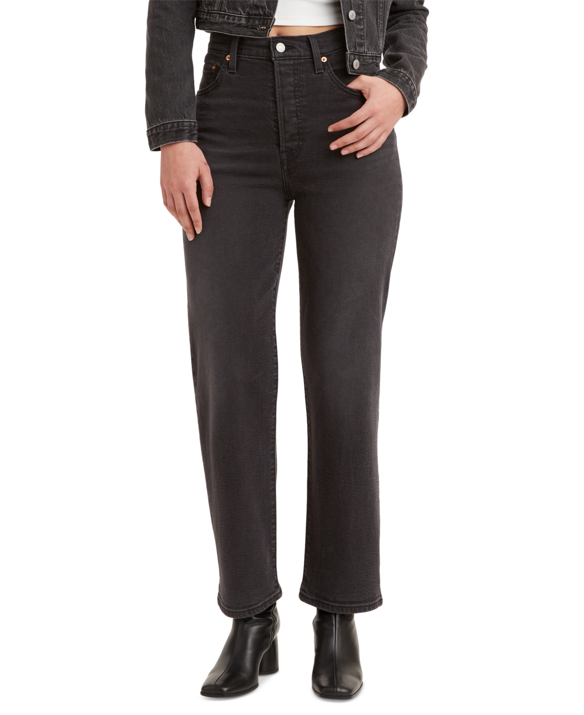 Click here for Levis Womens Ribcage High Rise Straight Ankle Jean... prices