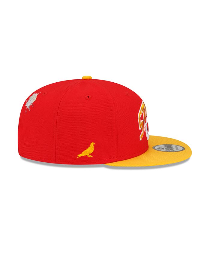 New Era Men's X Staple Red, Gold Kansas City Chiefs Pigeon 9Fifty ...