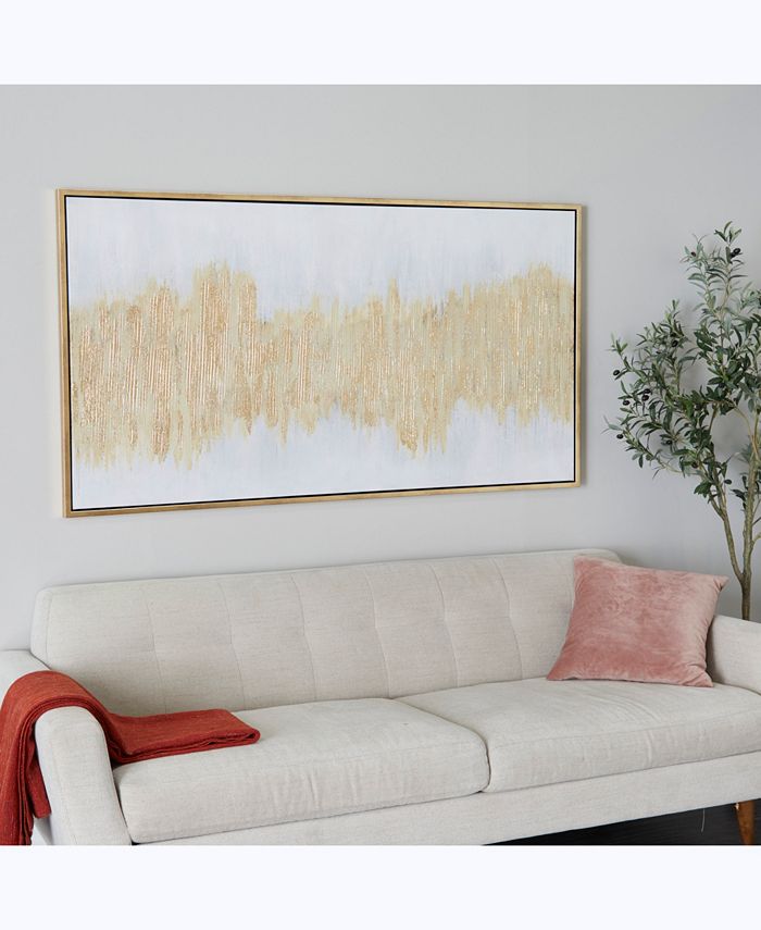 CosmoLiving Wood Contemporary Framed Wall Art, 65" x 1.5" x 35.5" - Macy's