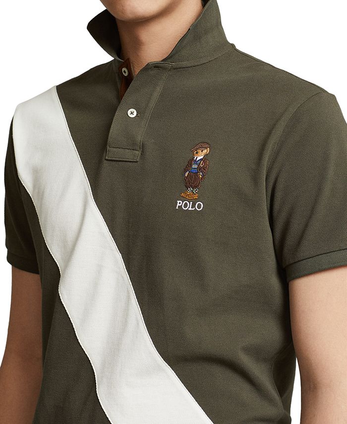Polo Ralph Lauren Men's Custom Slim Fit Polo Bear Polo Shirt - Macy's