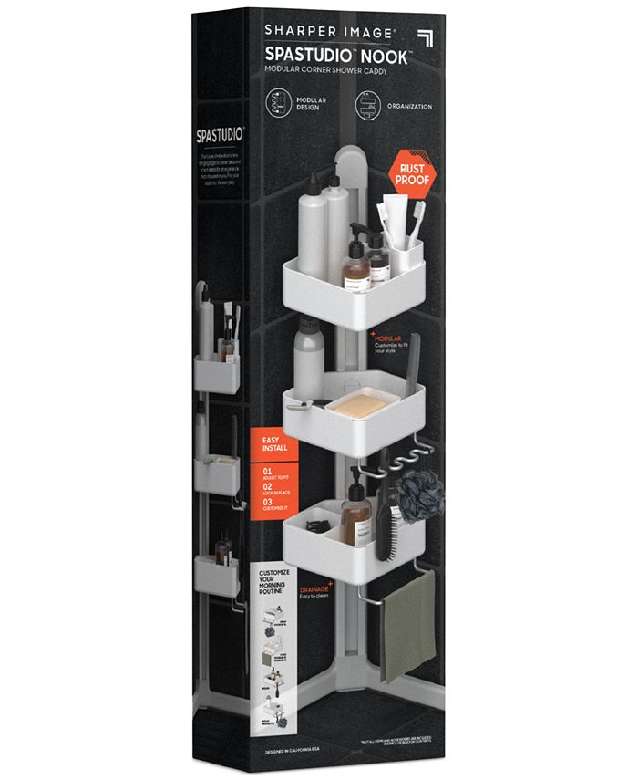 Sharper Image SpaStudio Nook Modular 3-Tier Shower Caddy - Macy's