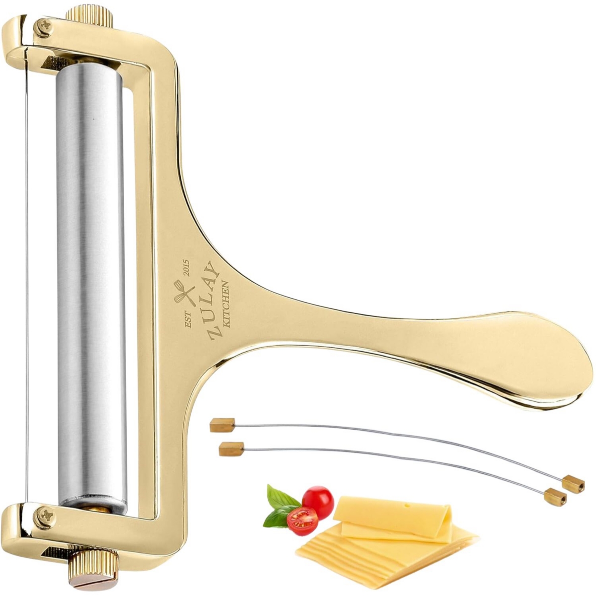 Click here for Heavy Duty Adjustable Cheese Slicer with 2 Extra W... prices