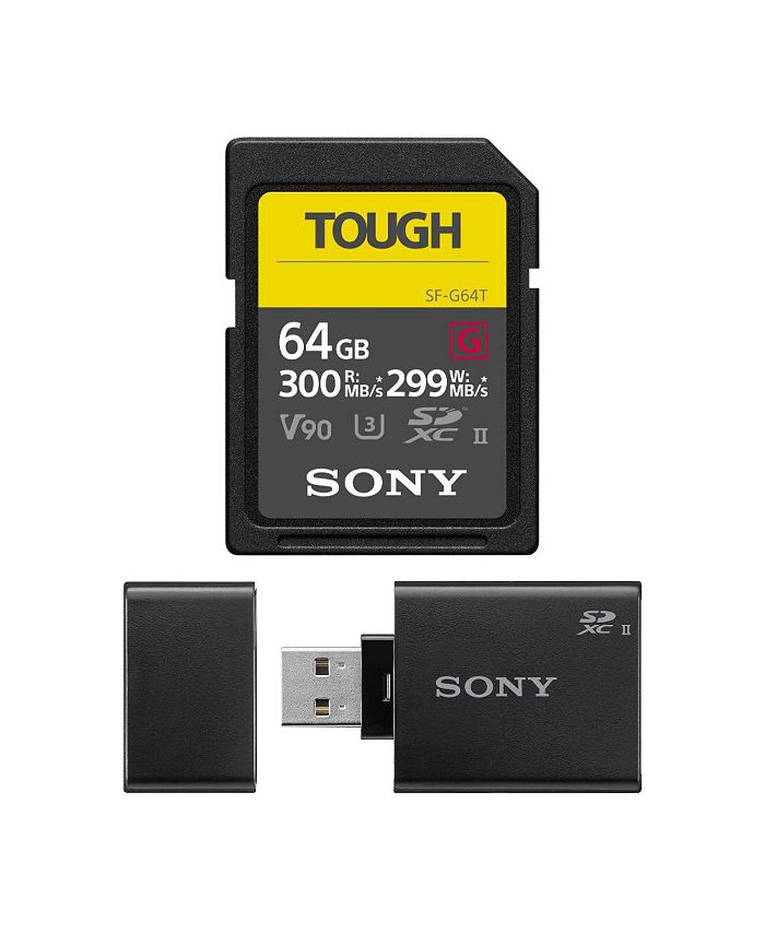 Sony 64Gb Uhs-Ii Tough G-Series Sd Card And Usb 3.1 Sd Card Reader - Macy's
