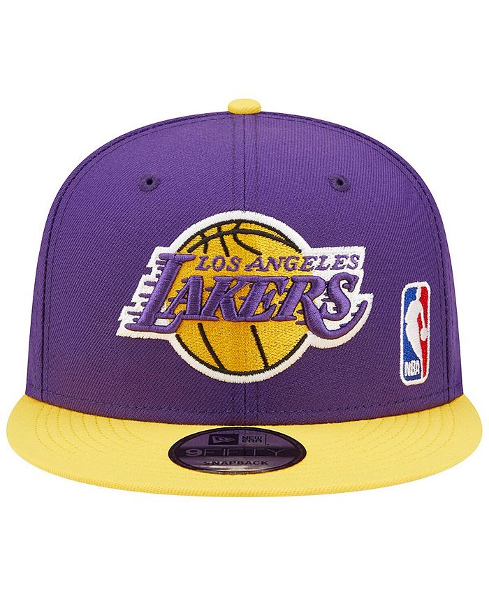 New Era Men's Purple, Gold Los Angeles Lakers Back Letter Arch 9FIFTY ...