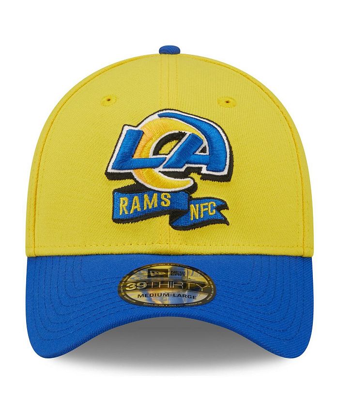 New Era Men's Gold, Blue Los Angeles Rams 2022 Sideline 39THIRTY Flex ...