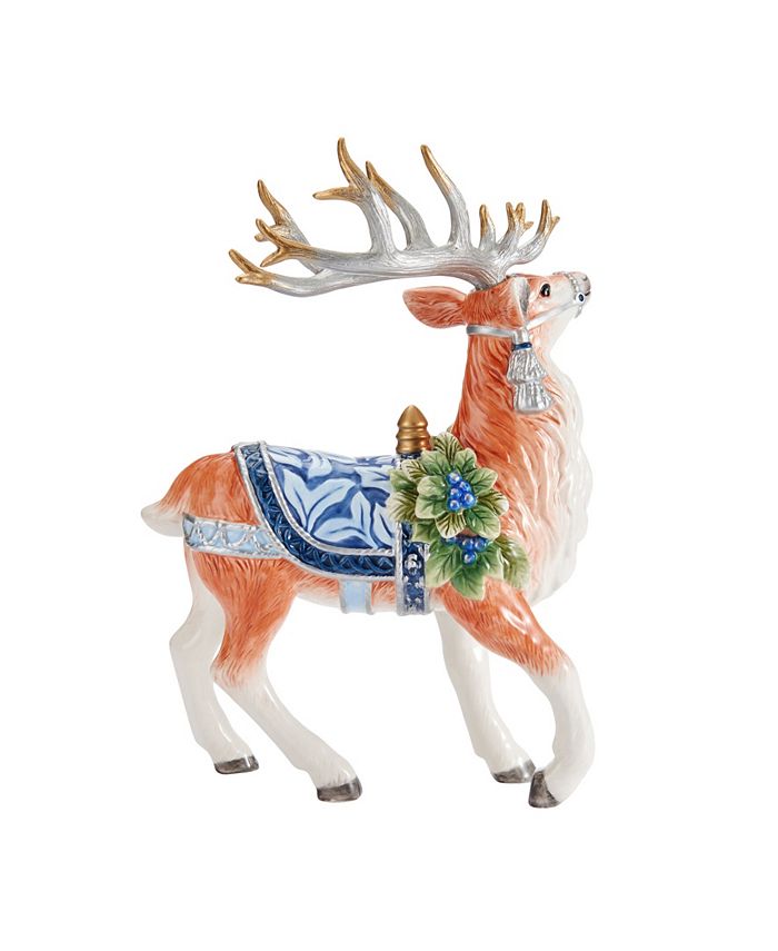 Fitz and Floyd Holiday Home Deer Figurine - Macy's