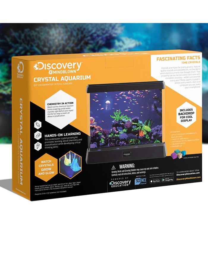 Discovery #MINDBLOWN Crystal Aquarium Tank DIY Underwater Garden - Macy's