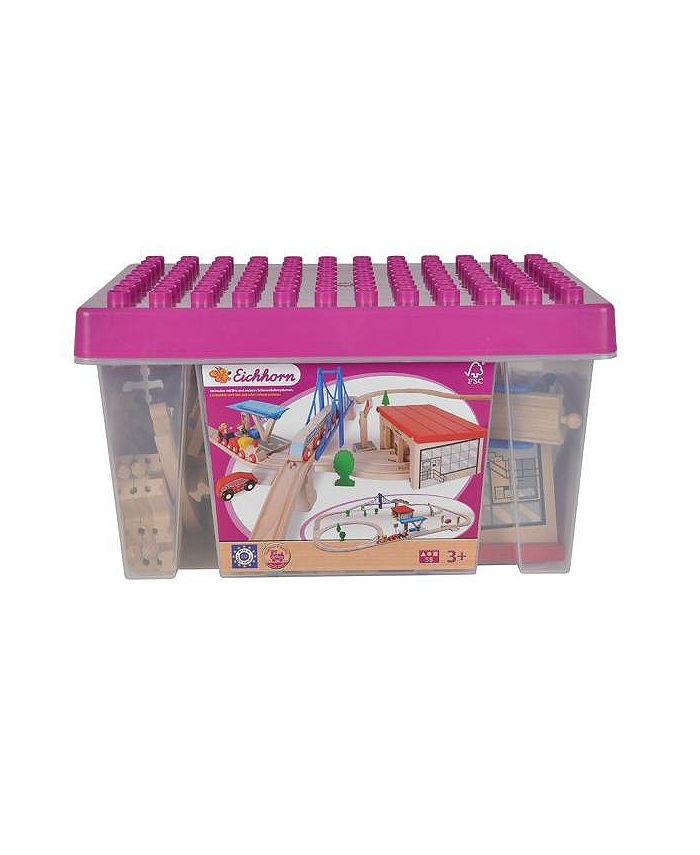 Simba Toys Eichhorn Large Wooden Train Play Set, 58 Piece - Macy's