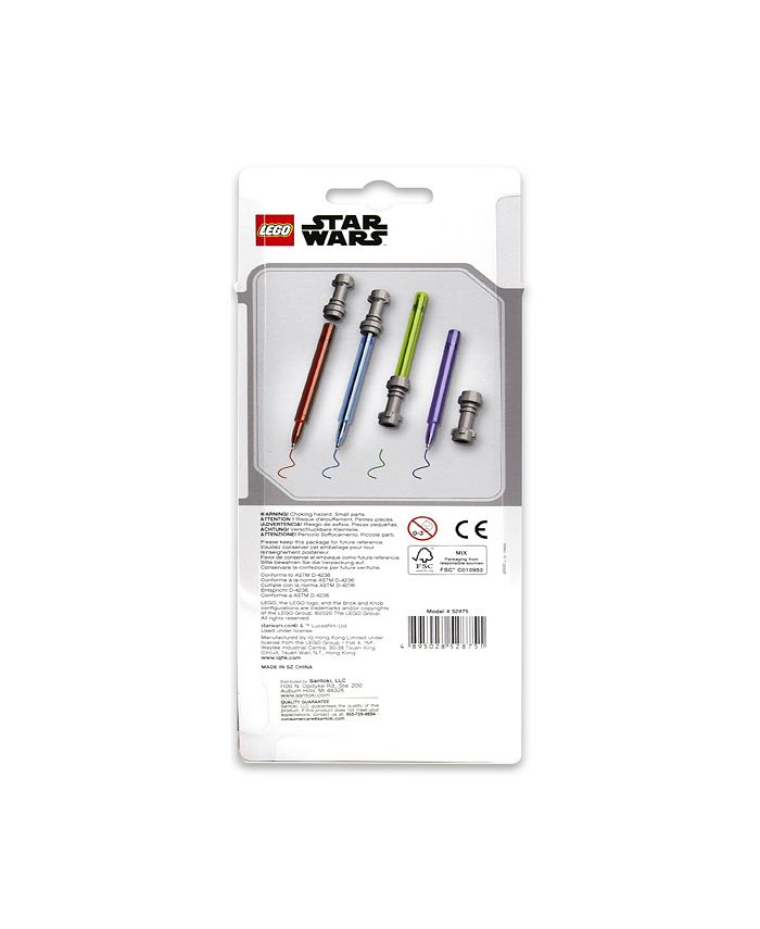 LEGO® Star Wars Lightsaber Gel Pen Set, 4 Piece - Macy's