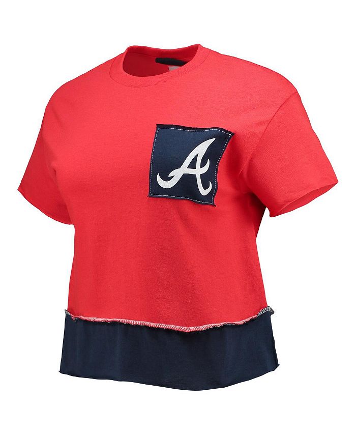 Refried Apparel Women's Red Atlanta Braves Cropped T-shirt - Macy's