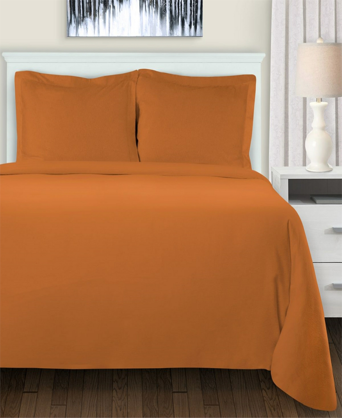 Click here for Superior Solid 3-Piece Duvet Cover Set  King - Pum... prices