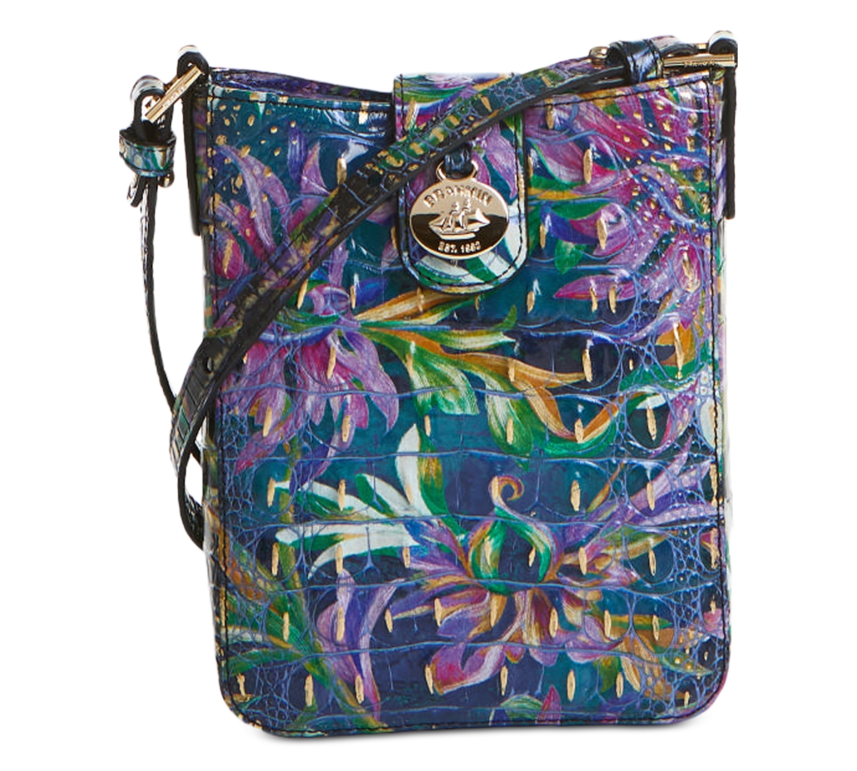 Brahmin Marley Melbourne Embossed Leather Crossbody | Smart Closet