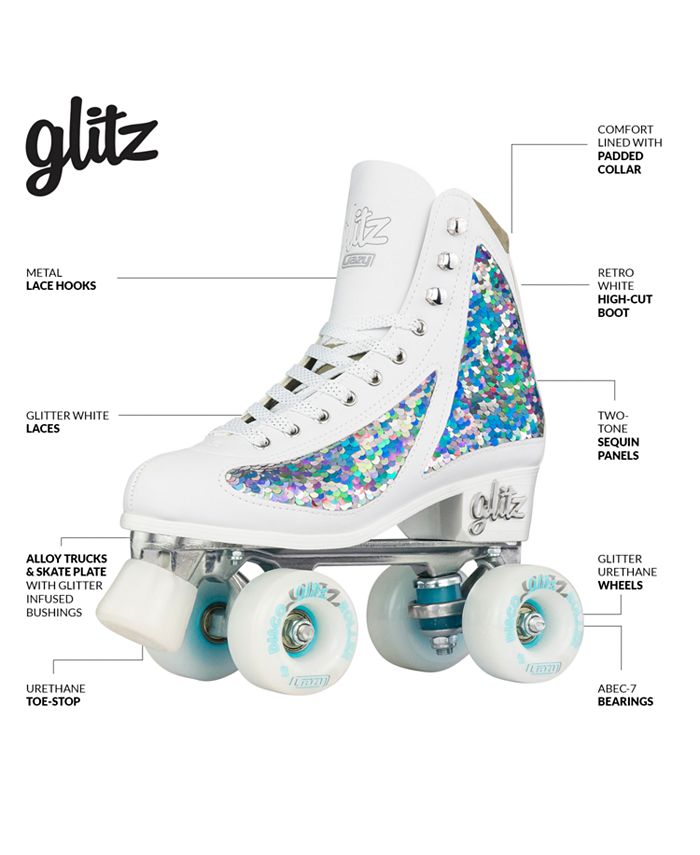 Crazy Skates Glitz Roller Skates For Women And Girls - Dazzling Glitter ...