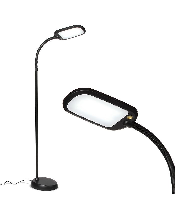 Brightech Litespan Slim LED Gooseneck Floor Lamp with Adjustable Color ...