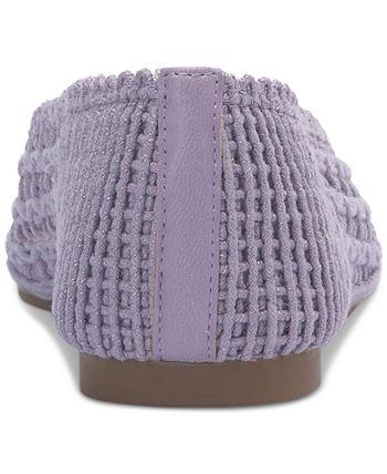 Lucky Brand Women's Avelly Macrame Slip-On Crochet Ballet Flats - Macy's