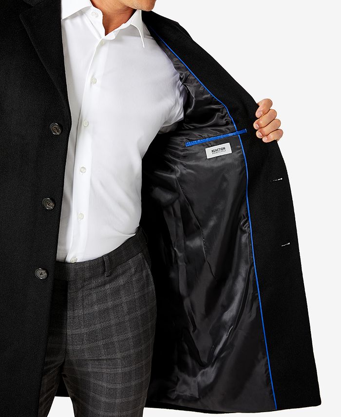 Kenneth Cole Reaction Men's Single-Breasted Classic Fit Overcoat - Macy's