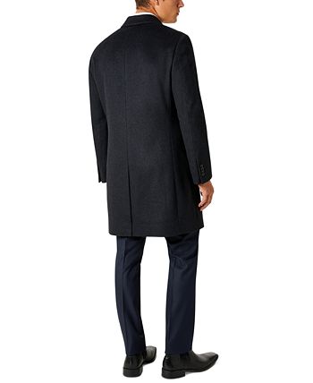 Kenneth Cole Reaction Men's Single-Breasted Classic Fit Overcoat - Macy's