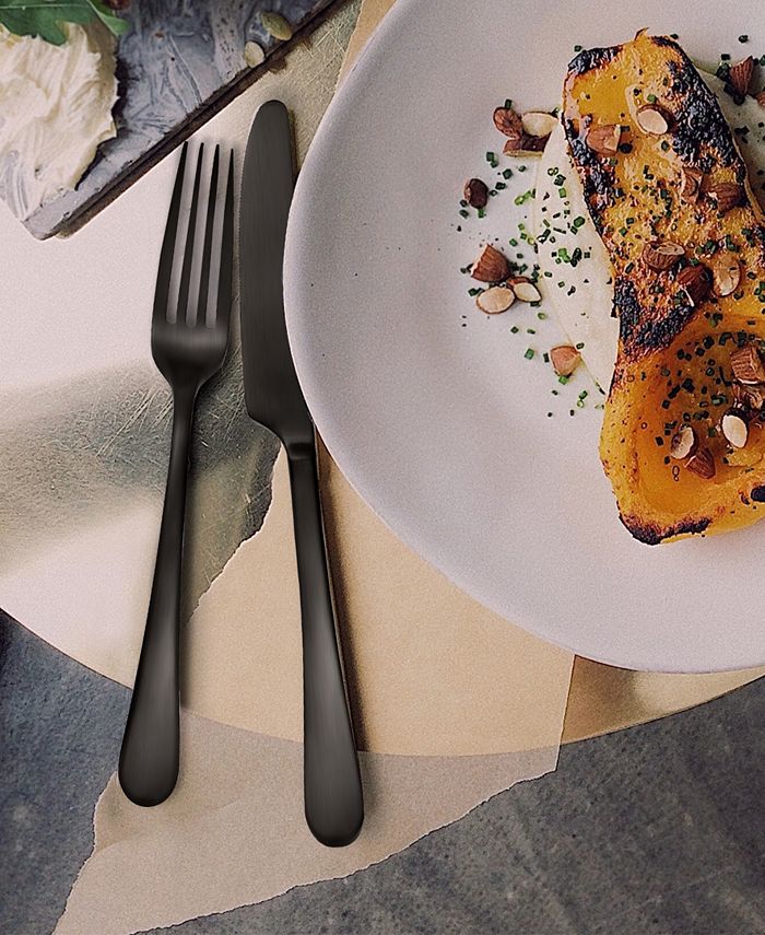 Hampton Forge Mirabella Satin Gunmetal Titanium 18/0 Stainless Steel 20 ...