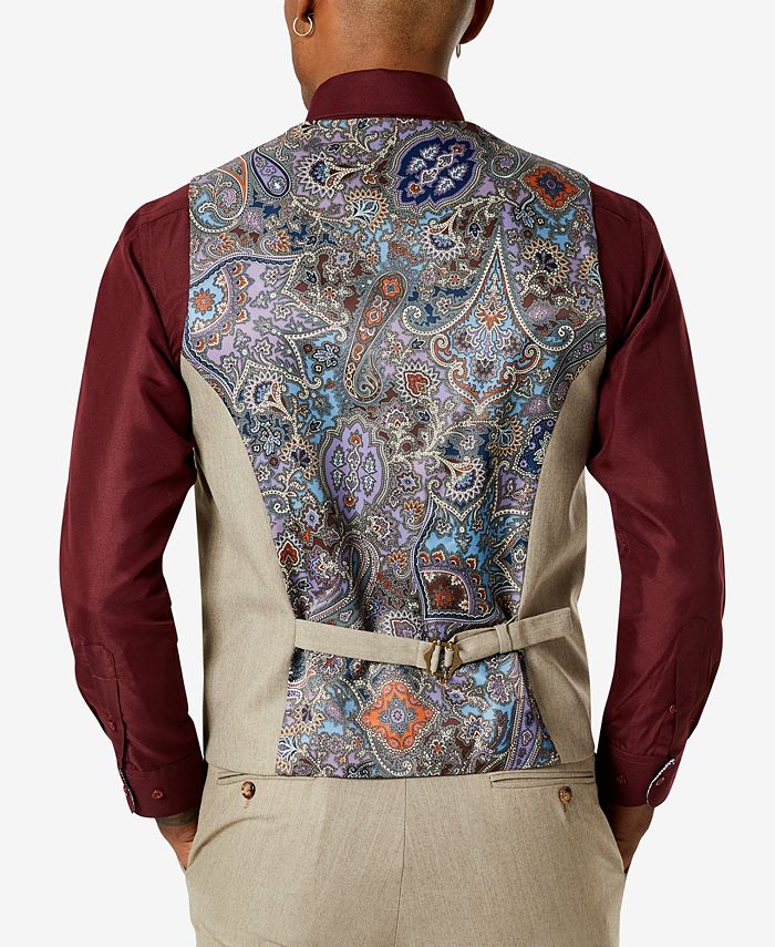 Tayion Collection Men's Classic-Fit Wool Suit Vest & Reviews - Suits ...