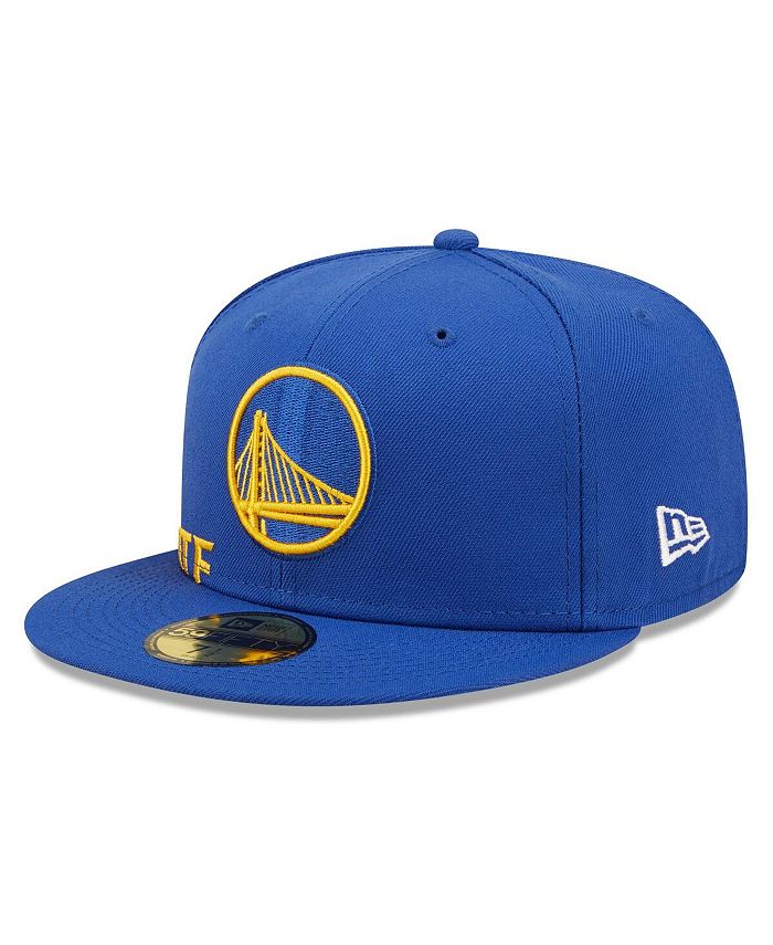 New Era Men's Royal Golden State Warriors Side Split 59FIFTY Fitted Hat ...