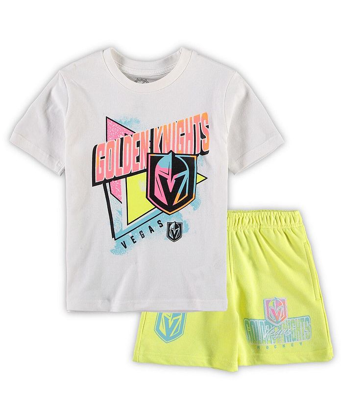 Outerstuff Preschool Boys and Girls White, Yellow Vegas Golden Knights ...