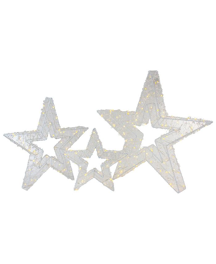 Northlight 23" Led Lighted Color Changing Stars Outdoor Christmas ...