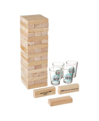 American Atelier Tipsy Tower Drinking Game, 58 Piece - Macy's