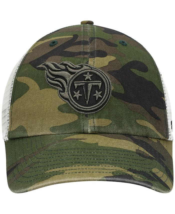 '47 Brand Men's '47 Camo Tennessee Titans Branson Clean Up Trucker Hat ...
