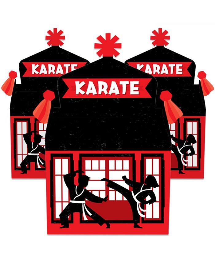 Big Dot of Happiness Karate Master - Treat Box Party Favors - Martial ...