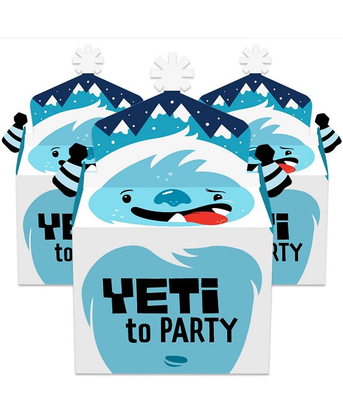 Big Dot of Happiness Yeti to Party - Treat Box Party Favors ...