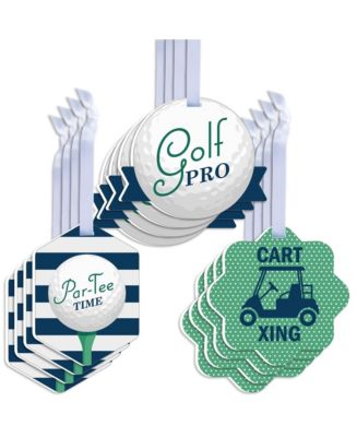 Par-Tee Time - Golf - Assorted Hanging Favor Tags - Gift Tag Toppers ...