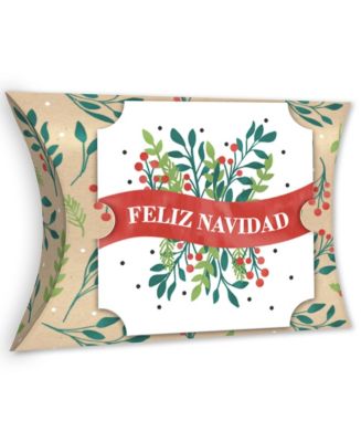 Big Dot of Happiness Feliz Navidad Favor Gift Boxes Spanish Christmas ...