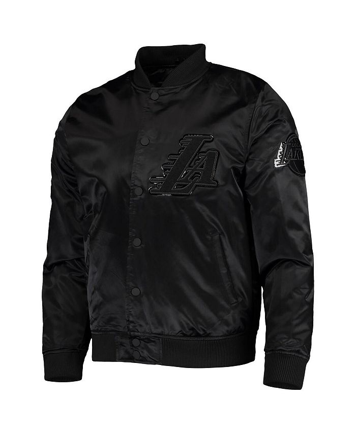 Pro Standard Men's Los Angeles Lakers Triple Black Gloss Satin Full ...