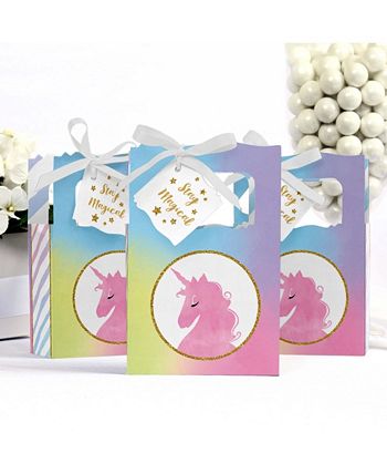 Big Dot of Happiness Rainbow Unicorn - Magical Unicorn Baby Shower or ...