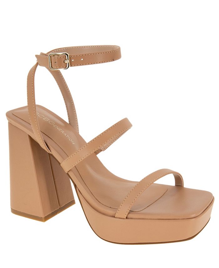 BCBGeneration Women's Galana Strappy Platform Sandal - Macy's