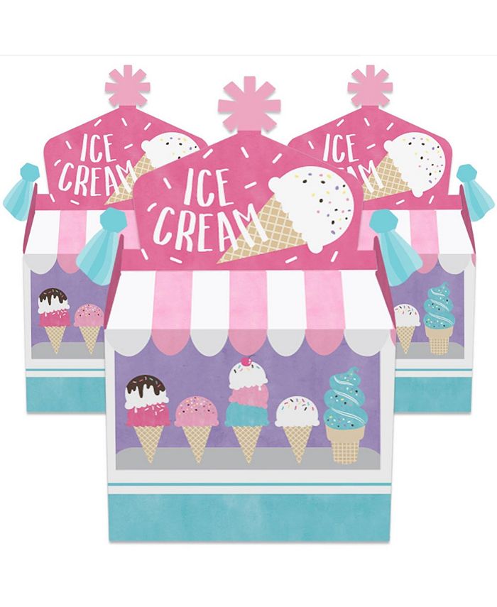 Big Dot of Happiness Scoop Up The Fun - Ice Cream - Treat Box Party ...