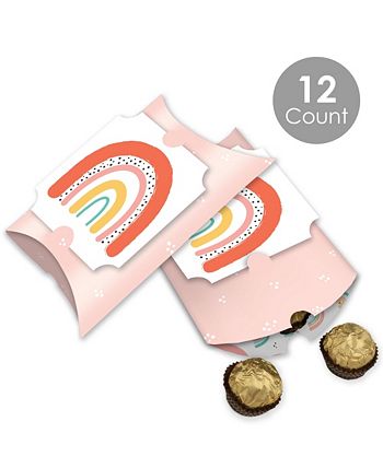 Big Dot of Happiness Hello Rainbow - Favor Gift Boxes - Boho Baby ...