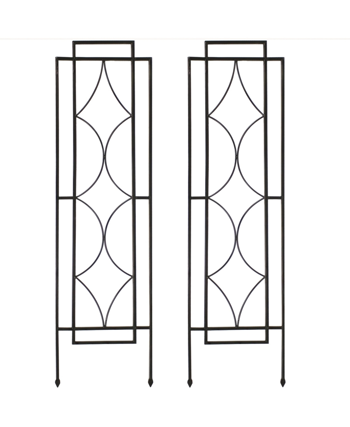 Click here for Sunnydaze Decor 2-Piece Chic Diamonds Design Garde... prices