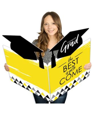Big Dot of Happiness Yellow Grad - Best is Yet to Come - Giant Greeting ...