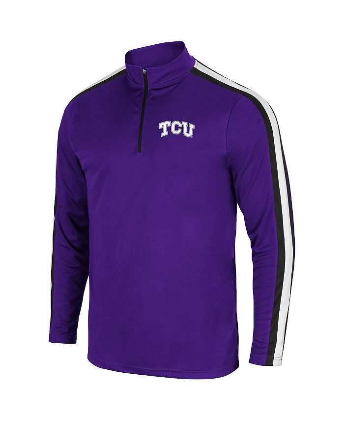 Colosseum Men's Purple TCU Horned Frogs 1955 Quarter-Zip Jacket - Macy's