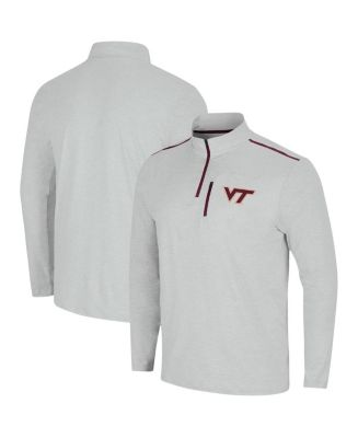 Men's Colosseum Heathered Gray Virginia Tech Hokies Great Scott Quarter ...