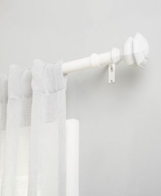 Lauren Ralph Lauren Welford 1" Adjustable Window Curtain Rod and Finial ...