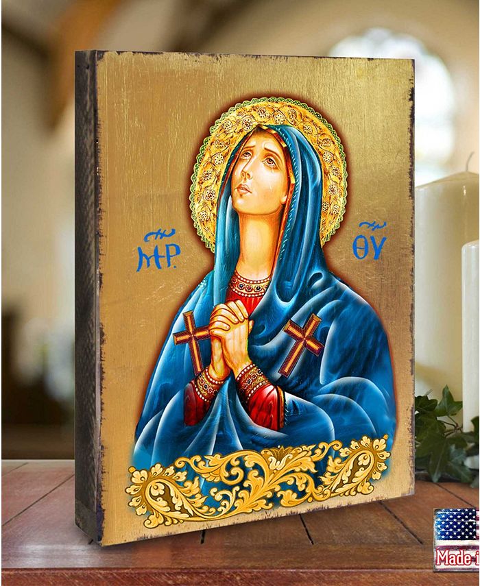 Designocracy Icon Maria Magdalena Wall Art on Wood 8" - Macy's