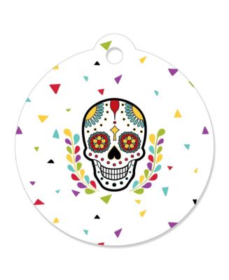 Day of the Dead - Sugar Skull Party Gift Tags (Set of 20) - Macy's