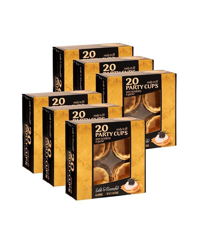 Sable & Rosenfeld Party Cups 20 Cup Party Box (6 Pack) - Macy's