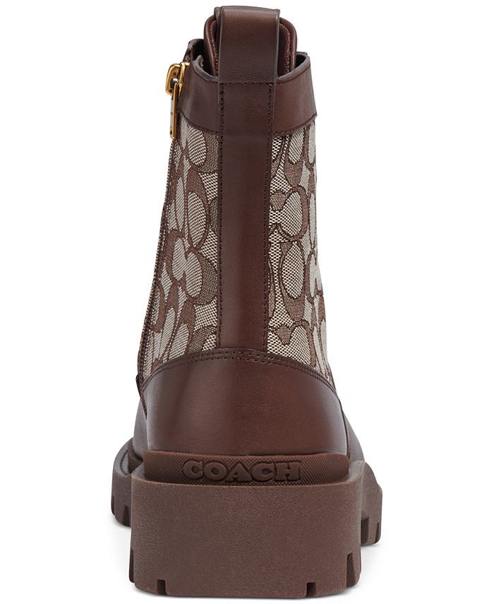 COACH Men's CitySole Leather and Signature Jacquard Boot - Macy's